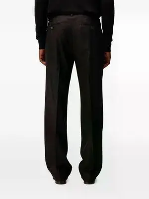 RETORI Retro Pleated Flannel Trousers