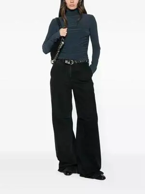 Patrizia Pepe Draped Roll-neck Top