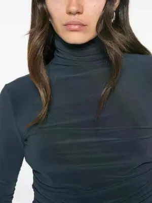 Patrizia Pepe Draped Roll-neck Top