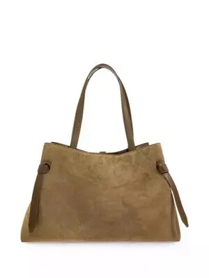 Yuzefi Gyoza Suede Tote Bag - Brown