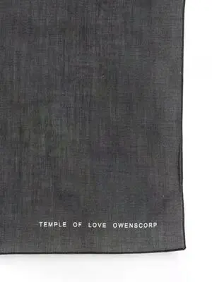 Rick Owens Pentagram Logo-print Scarf