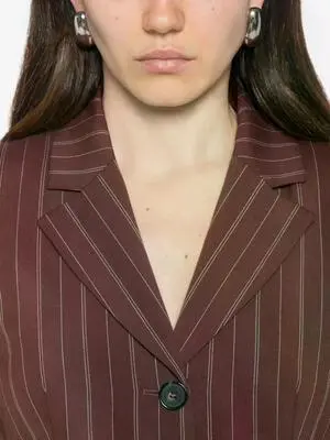 Patrizia Pepe Pinstripe-pattern Single-breasted Blazer