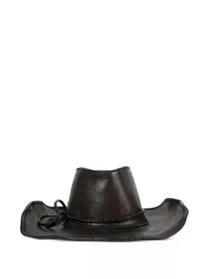ANN DEMEULEMEESTER Grained-leather Cowboy Hat