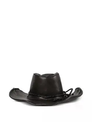 ANN DEMEULEMEESTER Grained-leather Cowboy Hat