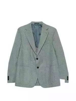 Caruso Aida Single-breasted Blazer - Blue