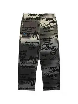 AAPE BY *A BATHING APE Graffiti-print Aapeunvs Track Pants