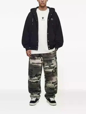 AAPE BY *A BATHING APE Graffiti-print Aapeunvs Track Pants
