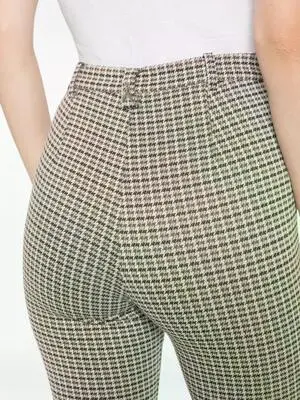 Patrizia Pepe Houndstooth Slim-fit Trousers
