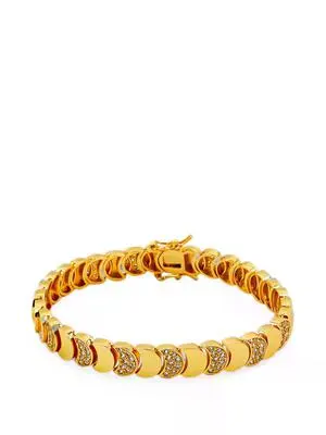 LADY D WORLD Crystal-embellished Moon Bracelet