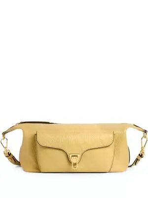 COCCINELLE Beat Genaration Grainy Leather Medium Shoulder Bag - Yellow