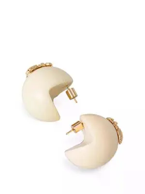 Patrizia Pepe Fly Stud Earrings - Neutrals