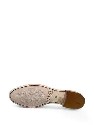 CALCE Baby Silk Woven Suede Loafers