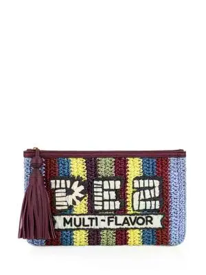 ANYA HINDMARCH Pez Raffia Clutch Bag