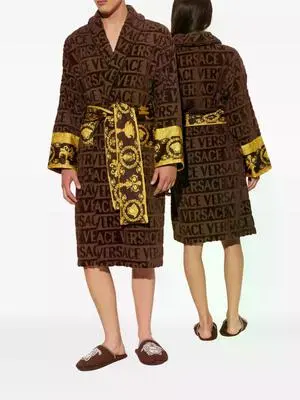 Versace I Love Baroque Logo-print Robe