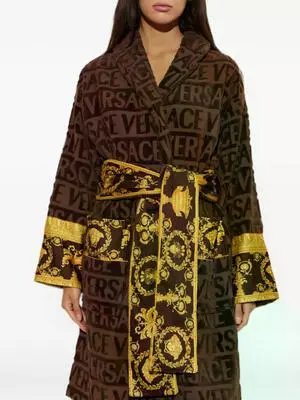 Versace I Love Baroque Logo-print Robe