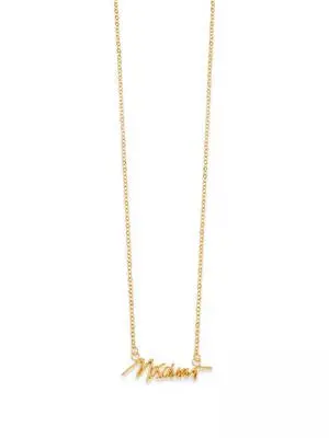 Moschino Logo-plaque Necklace