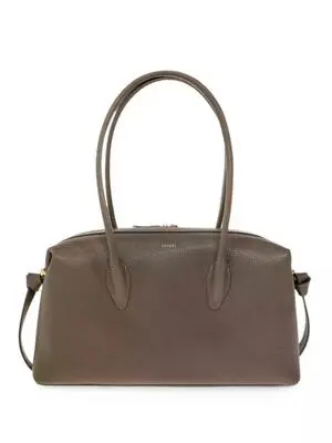 Yuzefi Brioche Pebble-grain Shoulder Bag - Brown