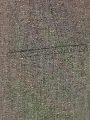 RÓHE Pleat-detail Slub-texture Trousers
