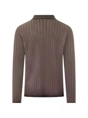 AROVESCIO Ribbed Long-sleeve Shirt