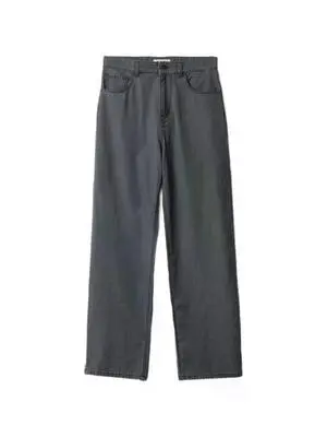Miu Miu Wide Leg Chambray Jeans - Grey