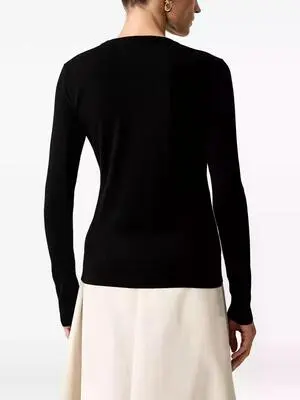 TRUSSARDI Fine-knit Round-neck Sweater