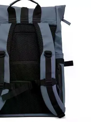 Rains Logo-embossed Roll-top Backpack