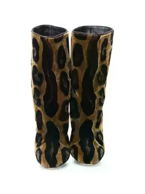 Dolce & Gabbana Leopard-print Calf Boots
