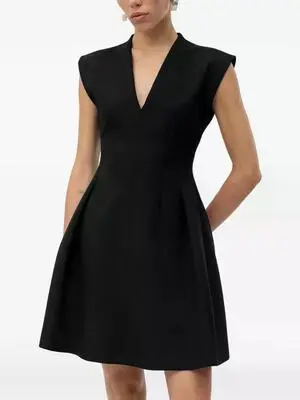 Hugo Kaytra Cap-sleeve Dress With Pleat Details