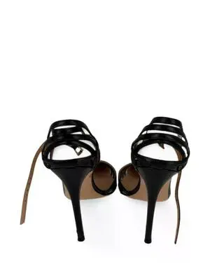 GIANVITO ROSSI Caged Ankle-strap Pumps