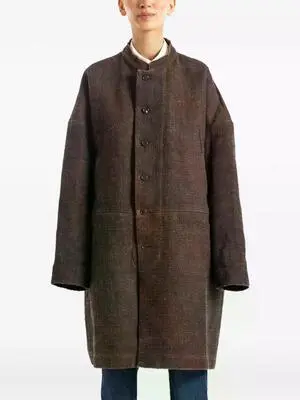 COTTLE Button-up Coat - Brown