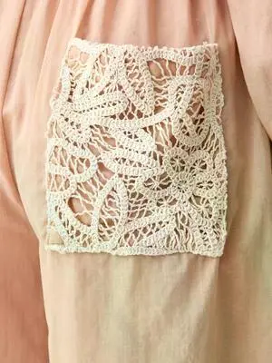 VICOLO Crochet Detail Wide Leg Trousers