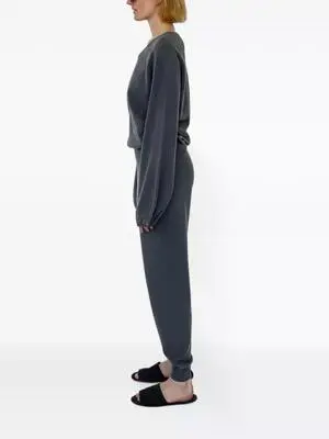 Frenckenberger V-neck Balloon-sleeve Sweater - Grey