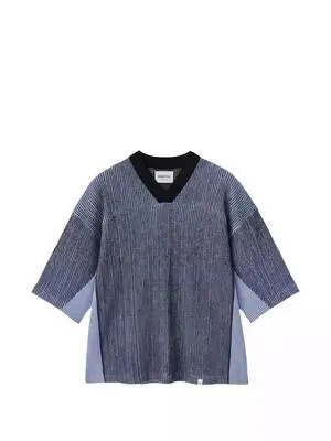 MAGIC STICK V-neck T-shirt - Blue