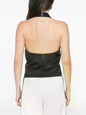 Patrizia Pepe Halterneck Top With Cowl Neck