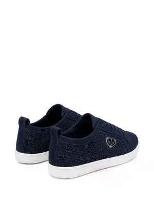 Philipp Plein Perforated Suede Low-top Sneakers - Blue