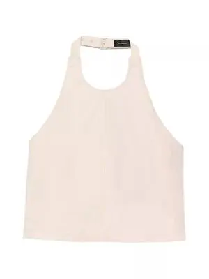 Wardrobe.NYC X Rhw Halterneck Backless Top - Neutrals