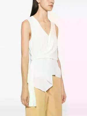 Patrizia Pepe Asymmetric Wrap Blouse