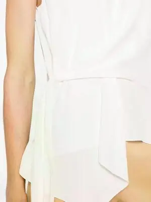 Patrizia Pepe Asymmetric Wrap Blouse