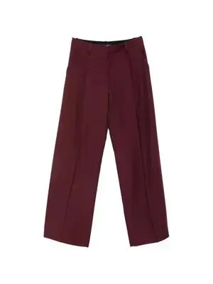 Proenza Schouler Pleated Wide-leg Trousers - Red