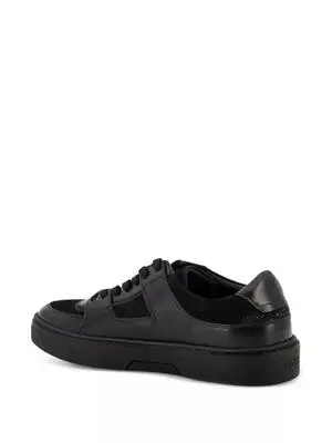 BOSS Rhinestone-embellished Leather Sneakers