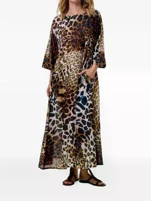 One Season Jackie Leopard-print Maxi Dress