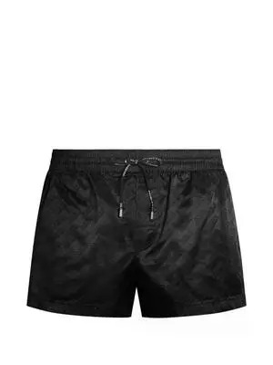 Dolce & Gabbana Jacquard Logo Swim Boxers - Black