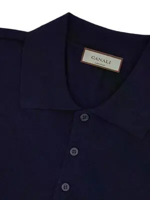 Canali Merino Wool Polo Sweater