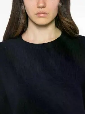 LISA YANG Vieira Ribbed-trim Long-sleeve Sweater - Blue