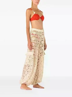 PALMACEA Amuna Crochet-knit Cargo Pants