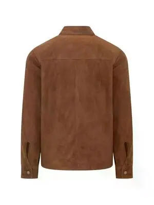 GIOCASTA Suede Panelled Jacket - Brown