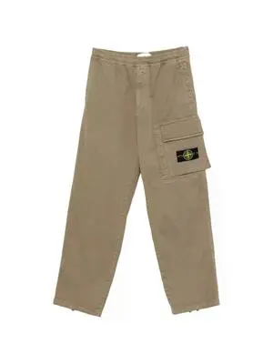 Stone Island Logo-patch Cargo Pants - Neutrals