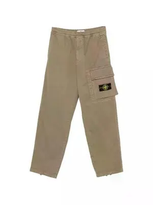 Stone Island Logo Patch Cargo Trousers - Neutrals
