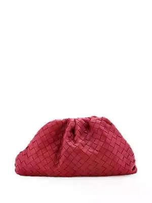 Bottega Veneta The Pouch Intrecciato Nappa Teen Crossbody Bag - Pink