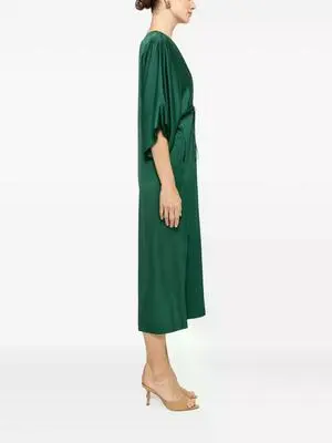 NISSA Drawstring Viscose Midi Dress